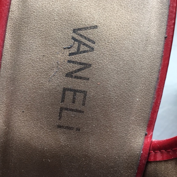 Vaneli | Shoes | Vaneli Red Denley Open Toe Sling 34 Inches | Poshmark